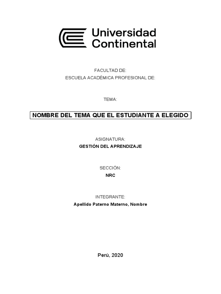 Plantilla de PA3 GDA | PDF