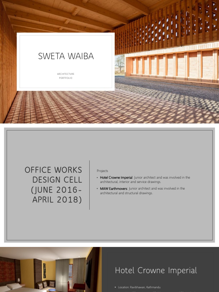 Junior Architect Portfolio Overview | PDF | Art