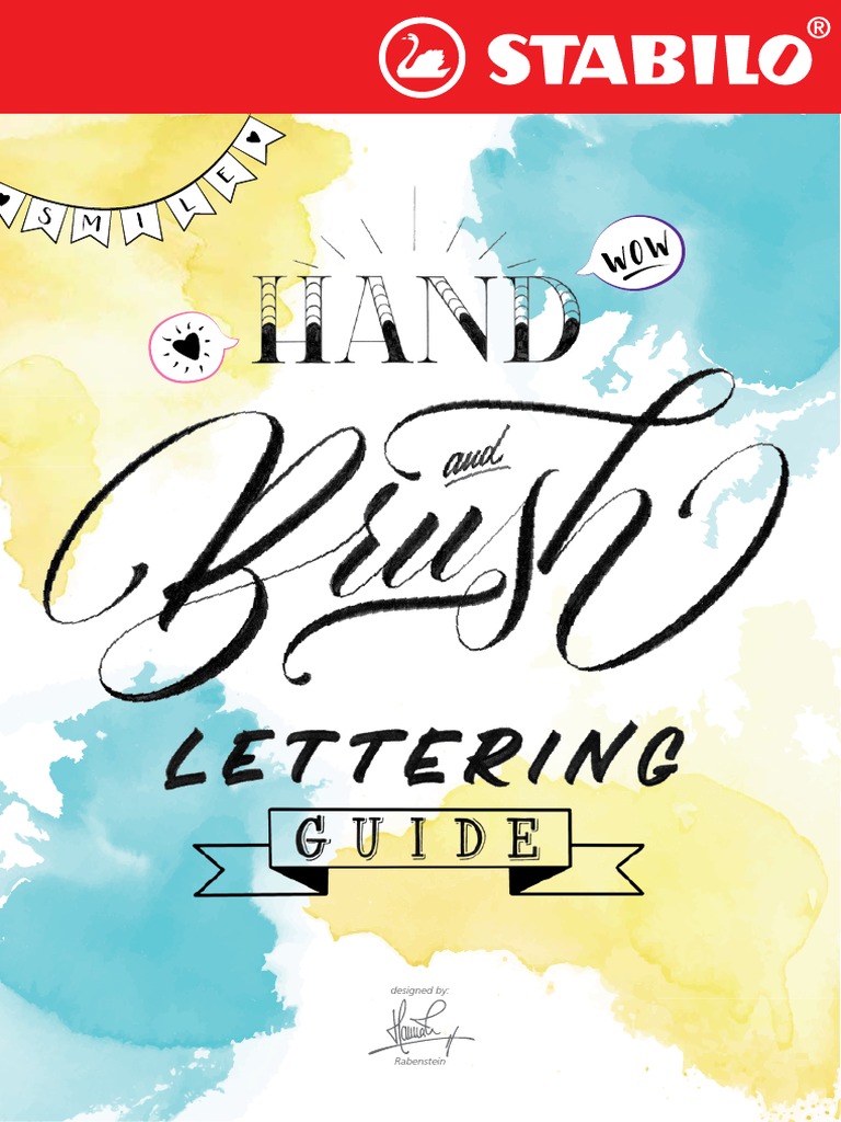 STABILO Hand and Brush Lettering Guide | PDF | Typefaces | Serif