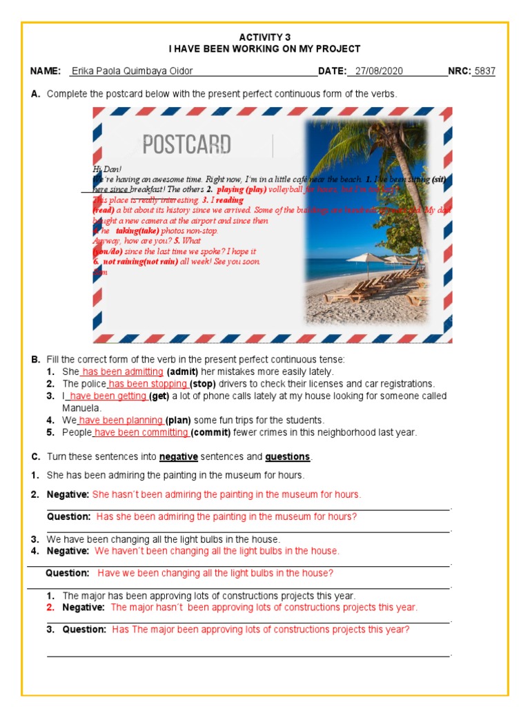 Activity # 3 (I Have Beeb) | PDF | Linguistic Morphology | Cognitive ...