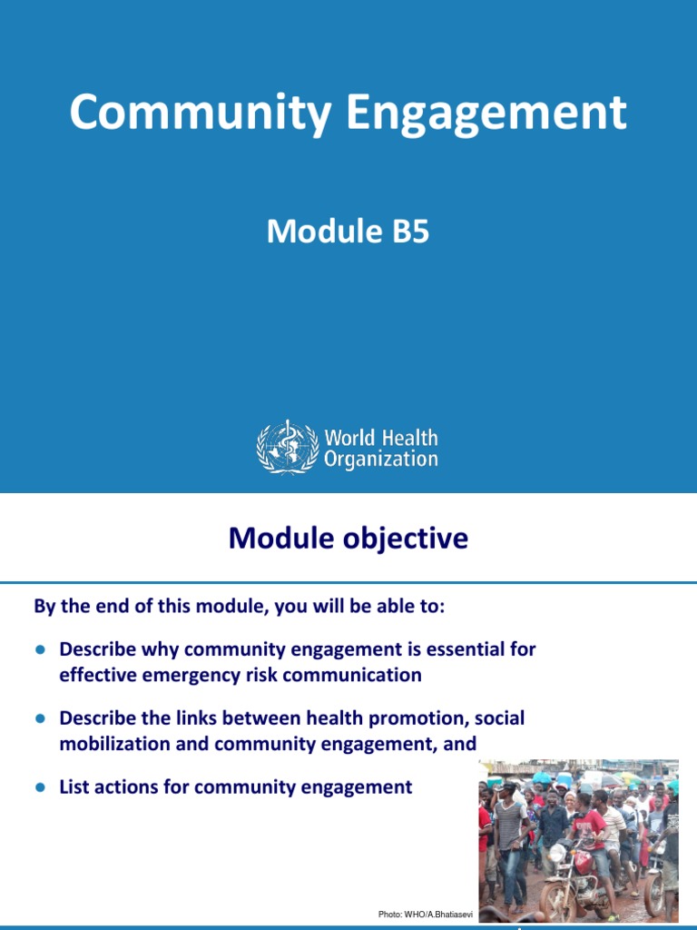 Community Engagement | PDF | Community | World Health Organization
