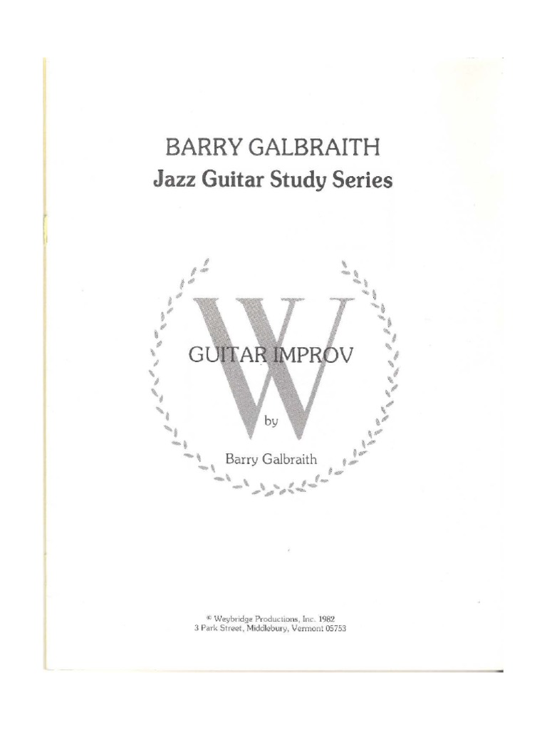 Compressed Barry Galbraith Solos PDF | PDF