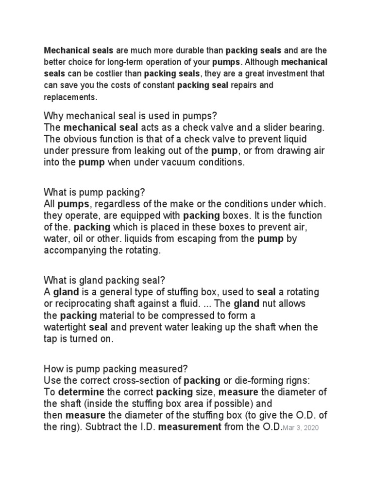 Better Choice For Long-Term Operation of Your Pumps. Although ...