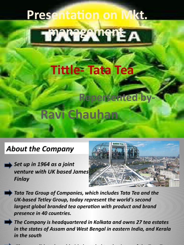 Presentation on Tata tea | Drink | Tea