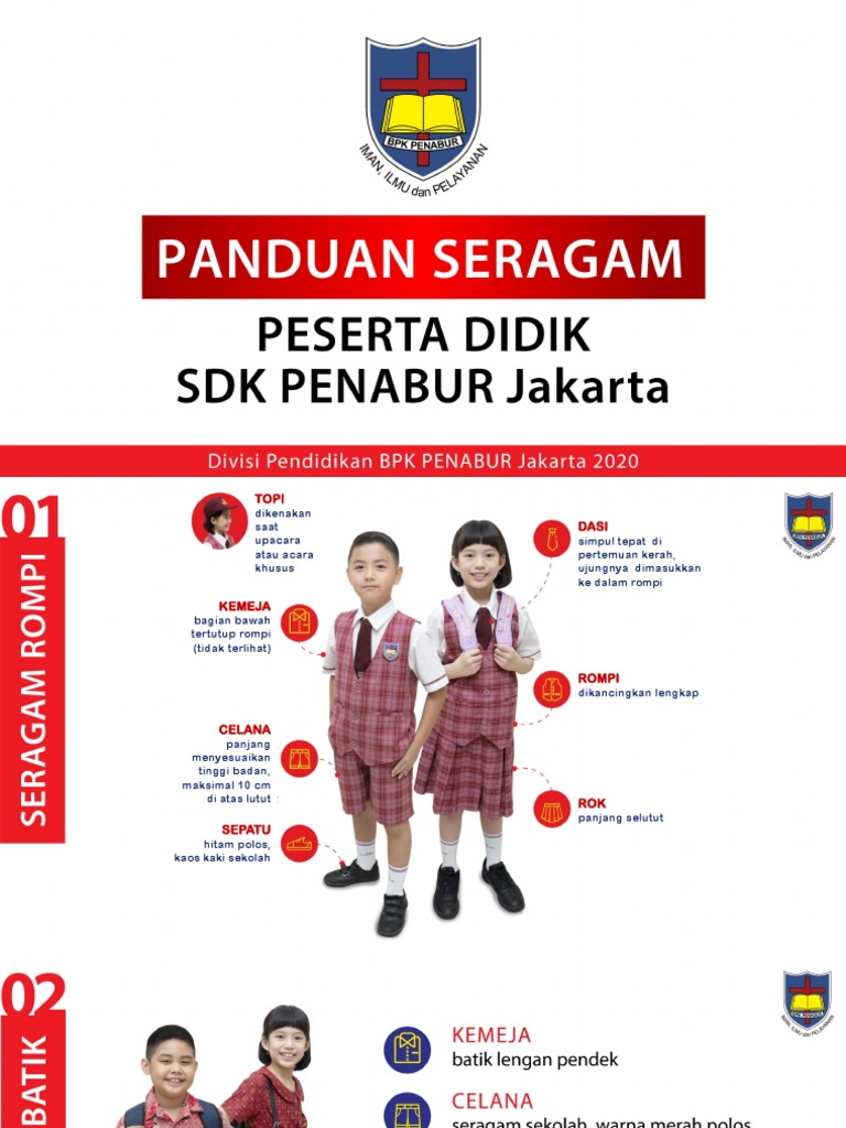 Panduan Seragam Dan Penampilan SD 2020 | PDF