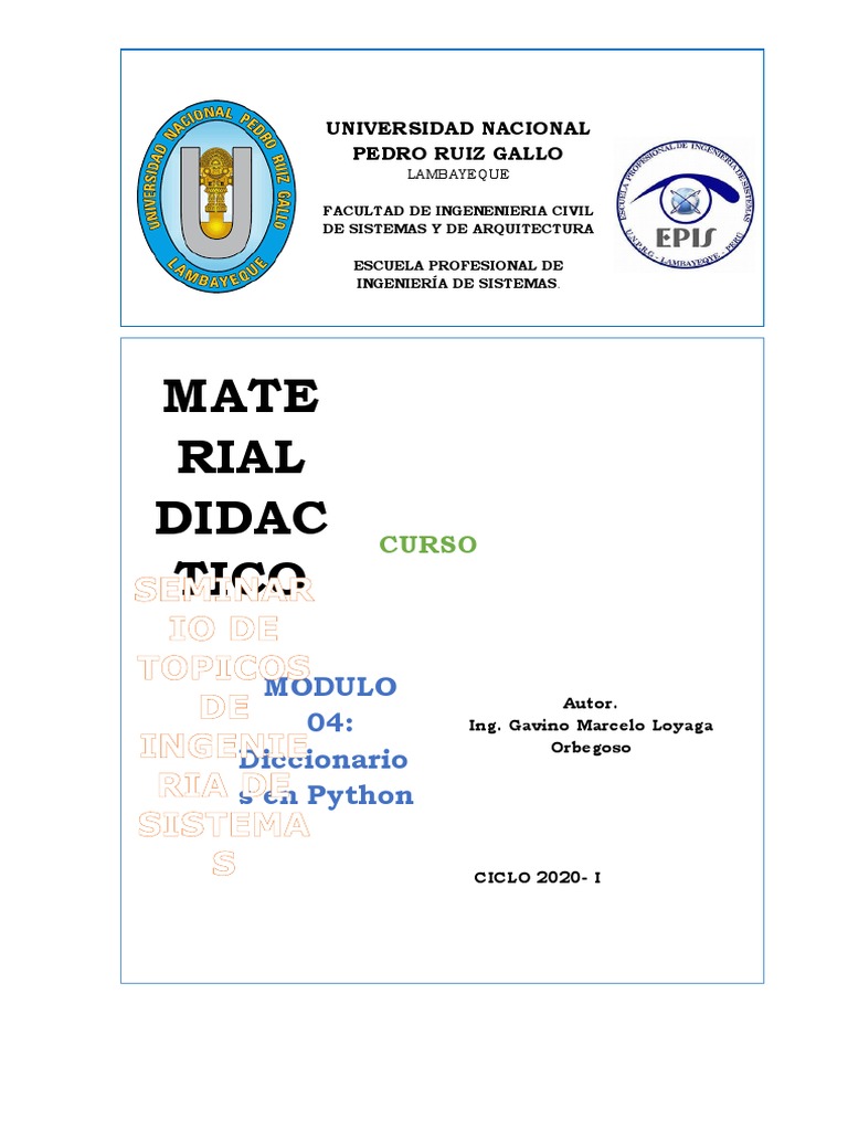 Diccionarios en Python | PDF | Python (lenguaje de programación) | Diccionario