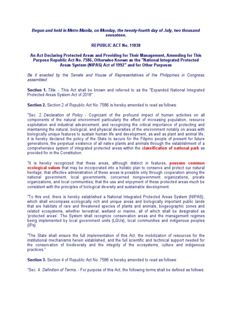 ENIPAS Law Presentation | PDF | Environmental Impact Assessment ...