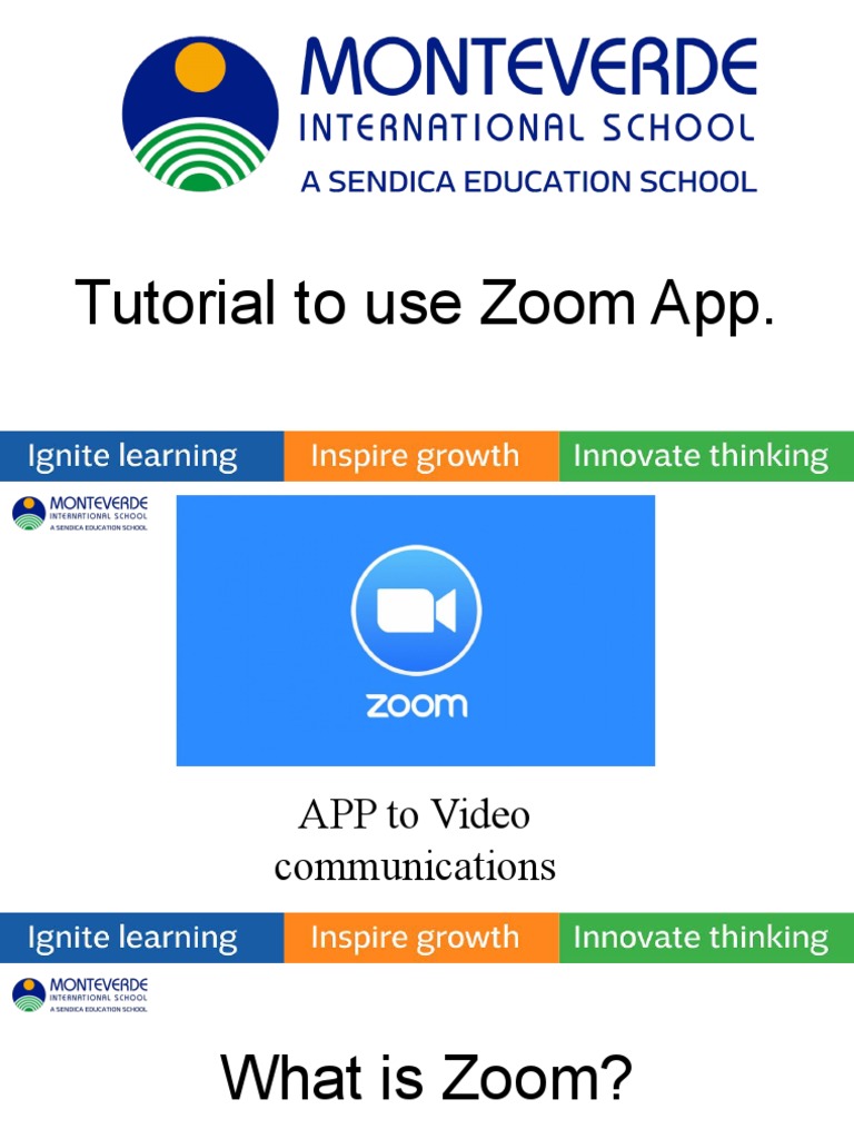 Tutorial To Use Zoom App | Download Free PDF | I Pad | Computer ...