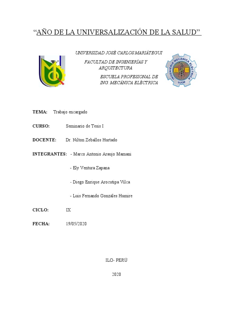 Trabajo Grupal Tesis | PDF | Perú | Science