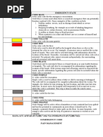 Hospital Emergency Color Codes Explained | PDF | Emergency | Health Care