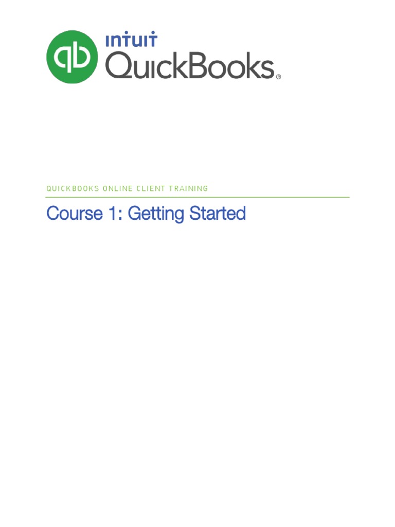 Quickbook PDF | PDF | Quick Books | Business