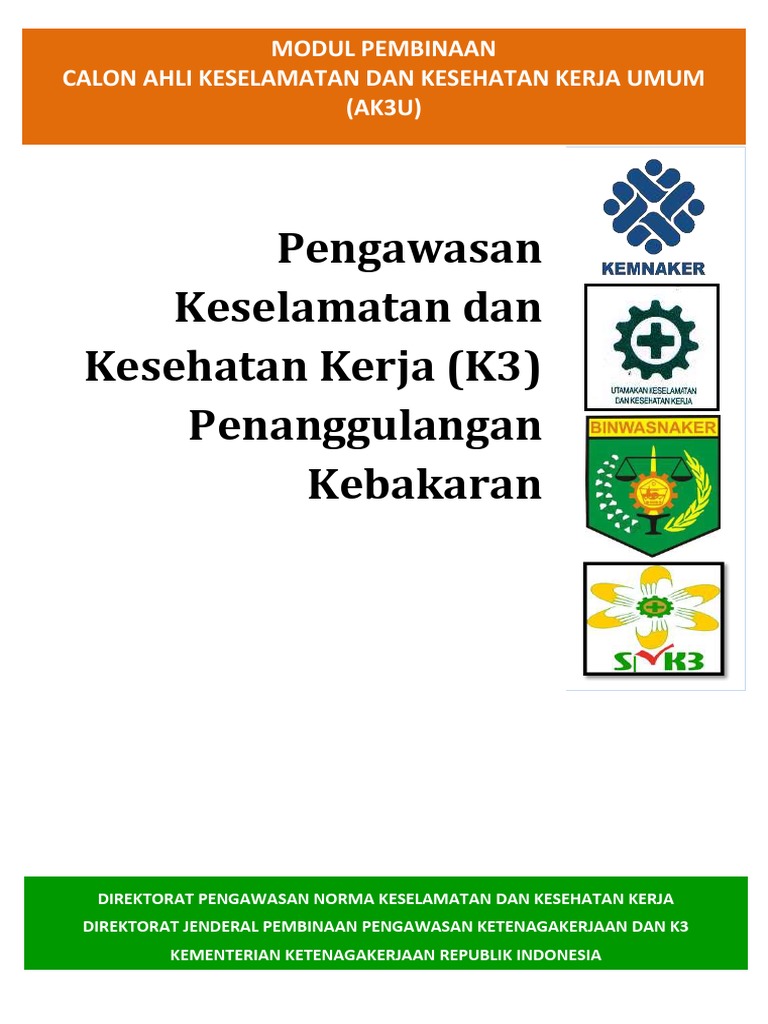 Modul Ak3 Umum Pengawasan K3 Penanggulangan Kebakaran | PDF | Teknologi ...