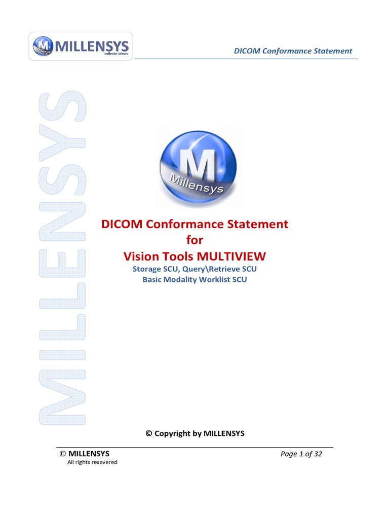 DICOM Conformance Statement For Vision Tools MULTIVIEW | PDF | Computer Data | Information Science