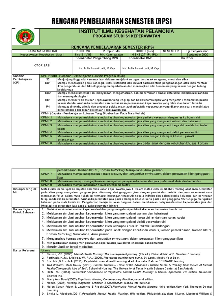 RPS Kep Kes Jiwa II | PDF