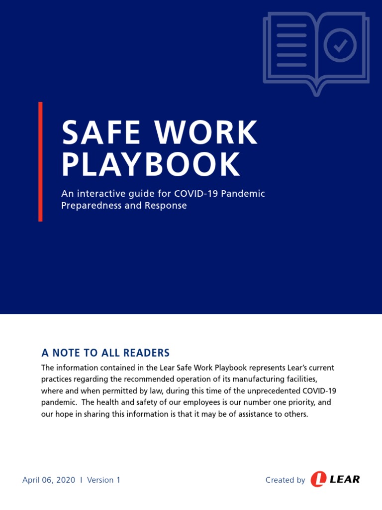 Safe Work Playbook: An Interactive Guide For COVID-19 Pandemic ...