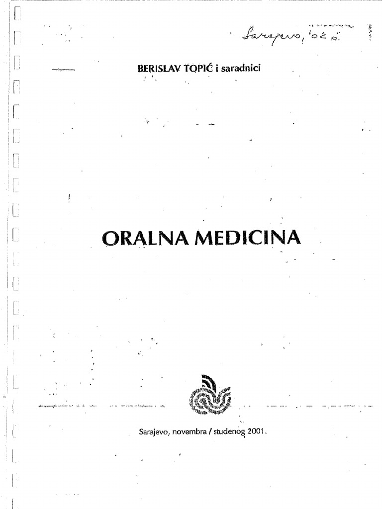 Oralna Medicina Skripta 1 | PDF