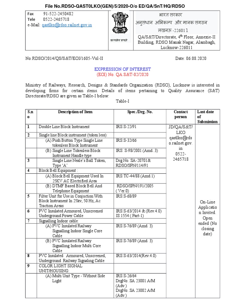 S&T Rdso | PDF | Relay | Telephone