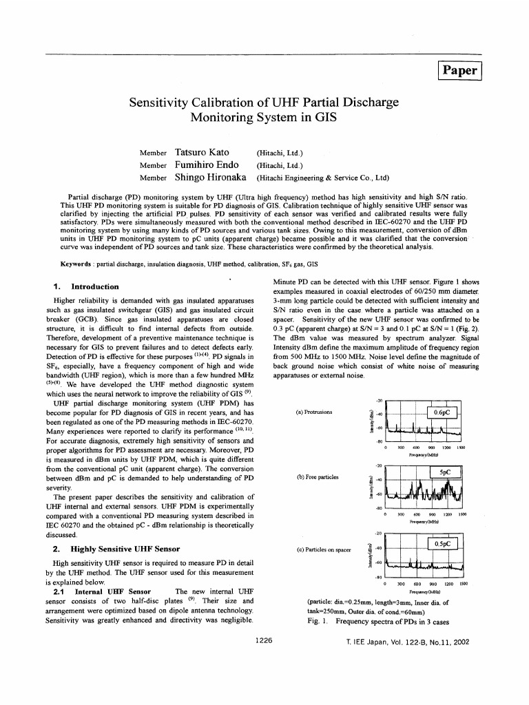Partial Discharge | PDF | Spectrum | Decibel