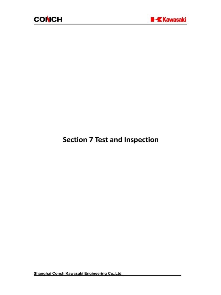 Section 7 Test and Inspection | PDF | Electric Motor | Nondestructive ...