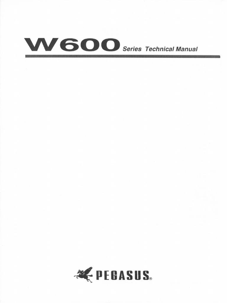 W600 TechManual | PDF