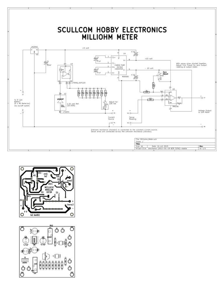 DIY Milliohm Meter Circuit Guide | PDF