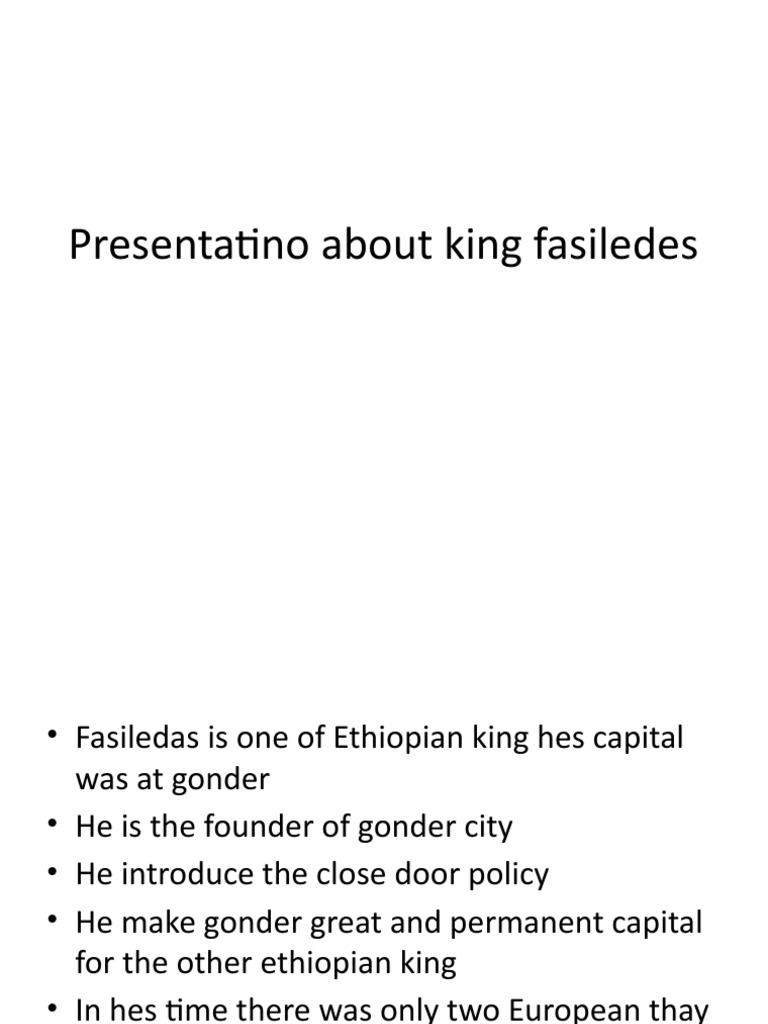Presentation About King Fasiledes | PDF