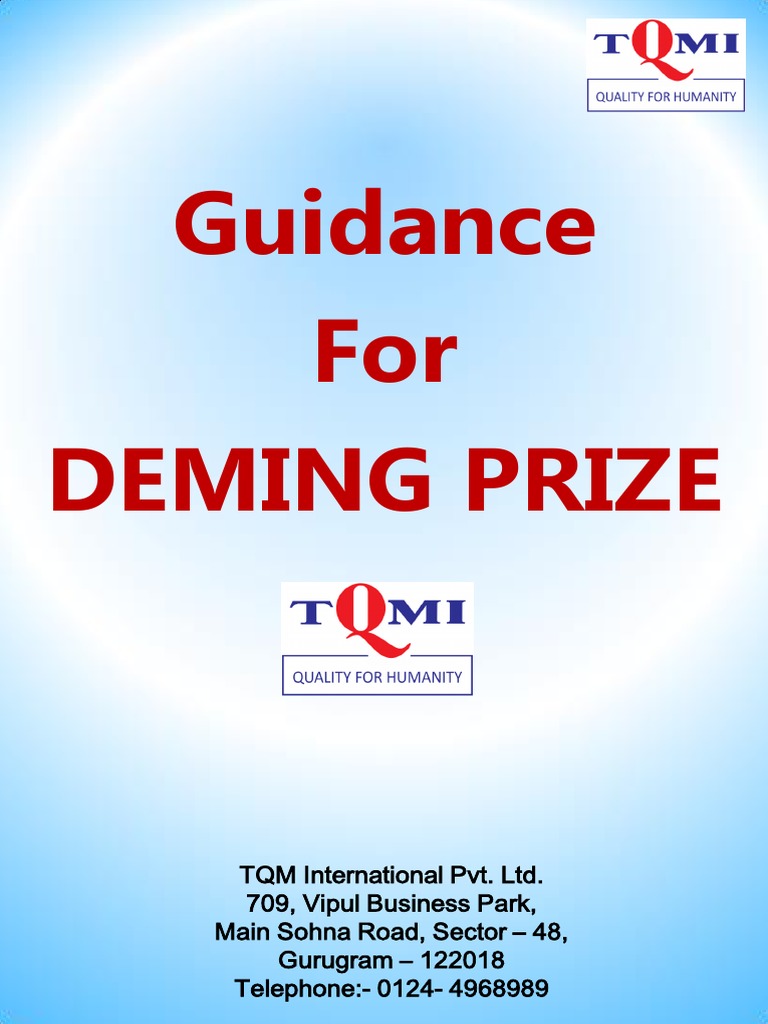 Deming Prize Brochure | PDF | Business