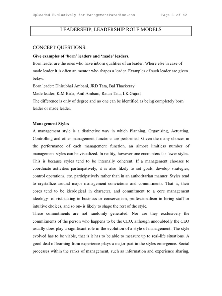 Leadership, Leadership Role Models: PPPPPPPP | PDF | Leadership ...