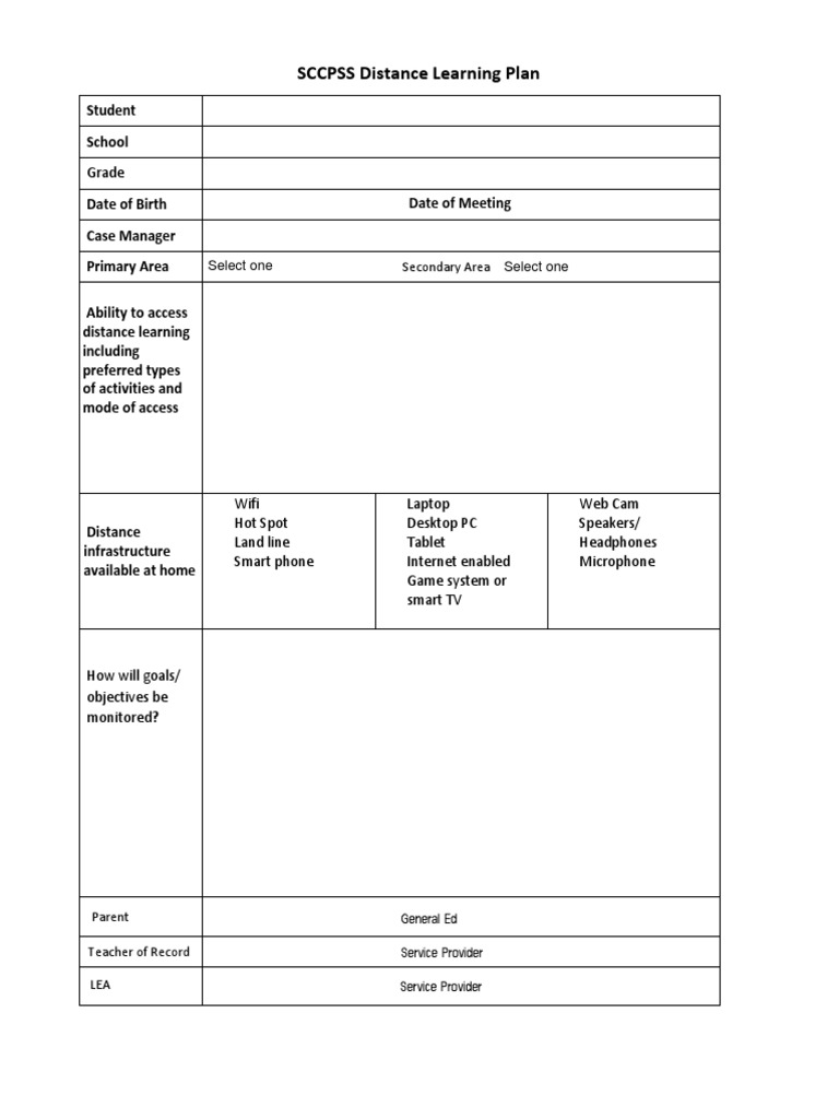 SCCPSS Distance Learning Plan: Grade | PDF | Distance Education | Video