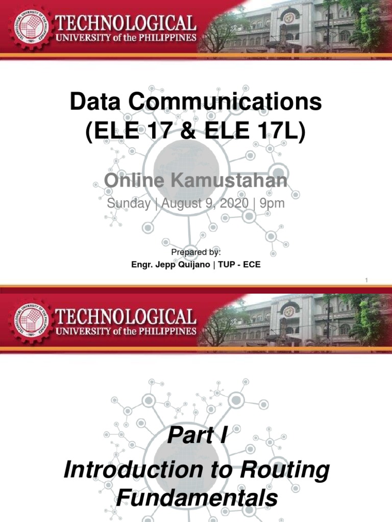 DataComms FinalPresentation PDF | PDF | Routing | Router (Computing)