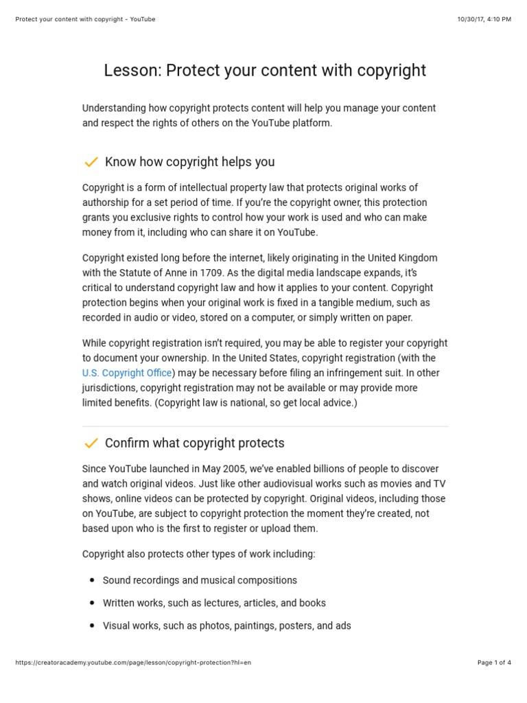 Copyright Protection - en | PDF | Copyright | Derivative Work