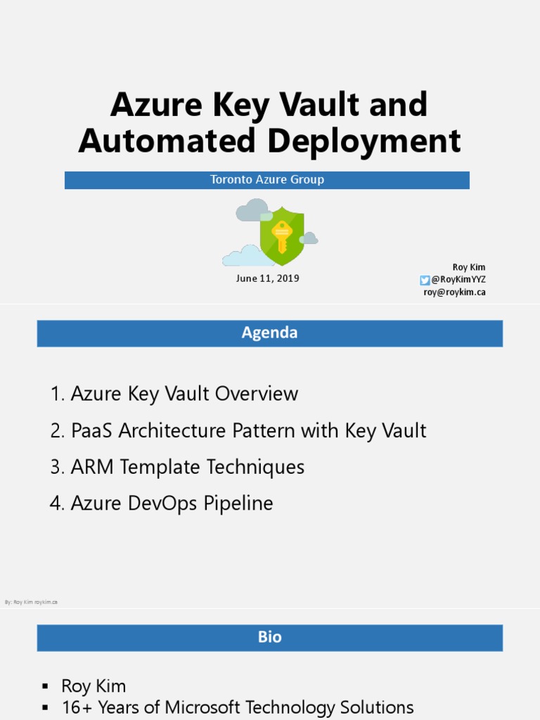 Azure Key Vault and Automated Deployment | PDF | Key (Cryptography ...