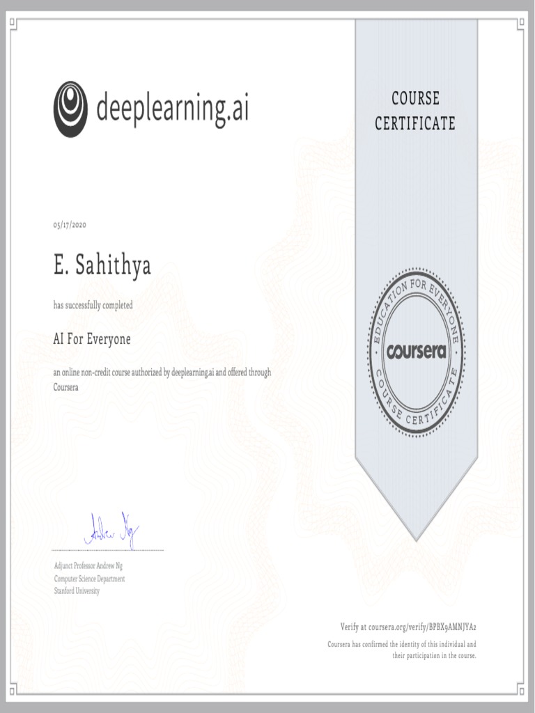 Coursera AI For Everyone | PDF | Service Companies Of The United States ...
