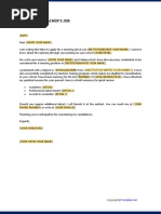 Teacher Job Continuation Letter Template | PDF