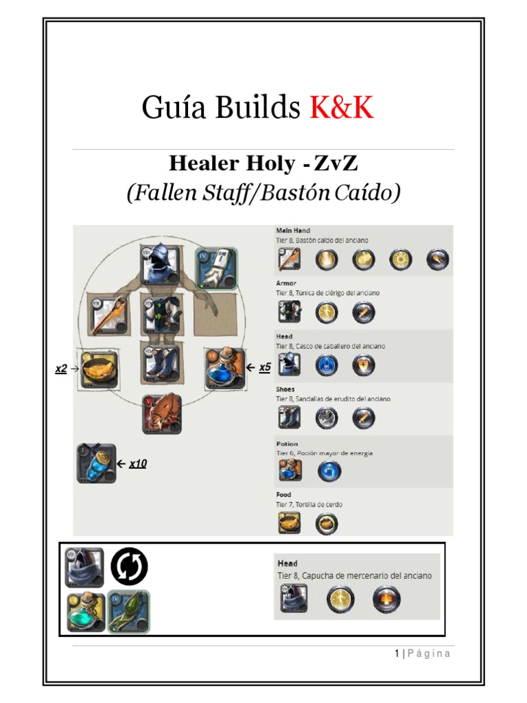Guia de Build Albion | PDF | Melee Weapons | Personal Weapons