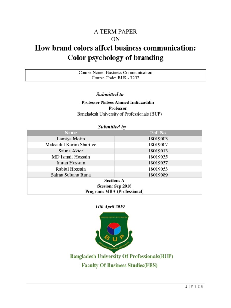 How Brand Colors Affect Business Communication: Color Psychology of ...