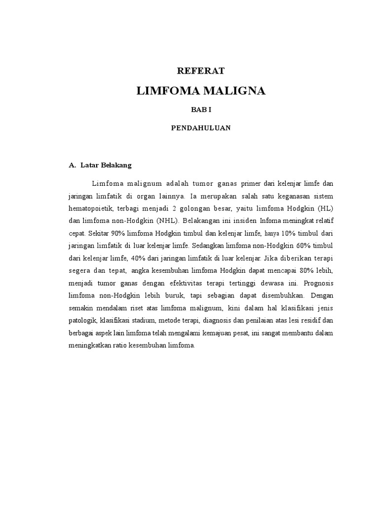 Referat Limfoma Maligna | PDF