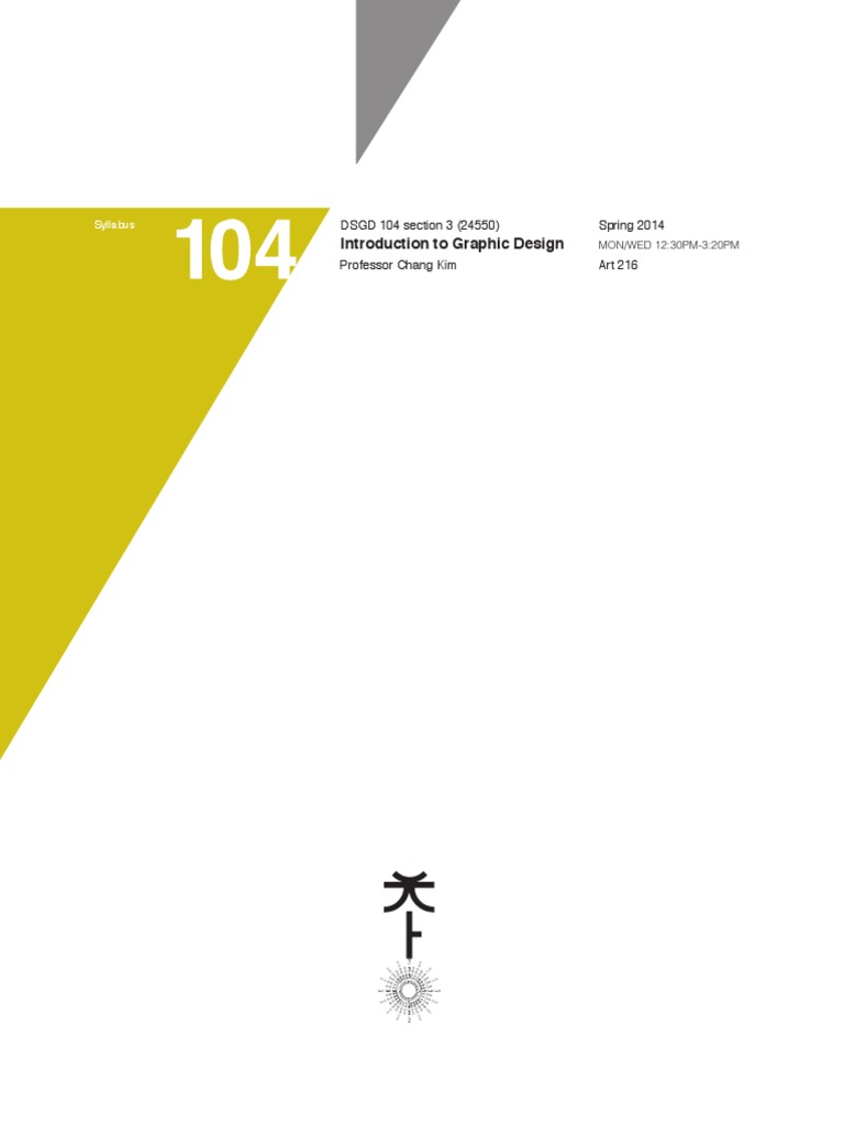 An In-Depth Syllabus for Introduction to Graphic Design Covering Course ...