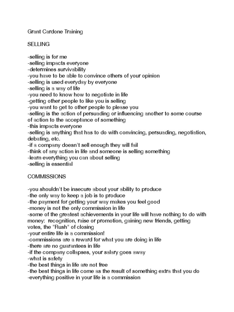 Grant Cardone Training Beginners Certification Complete PDF | PDF ...