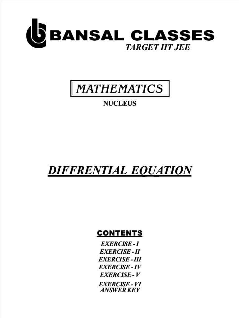 PDF Bansal Classes Mathematics - Compress PDF | PDF