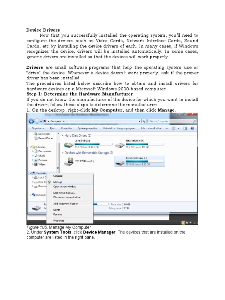 Obtaining and Installing Device Drivers | PDF | Device Driver | Operating System