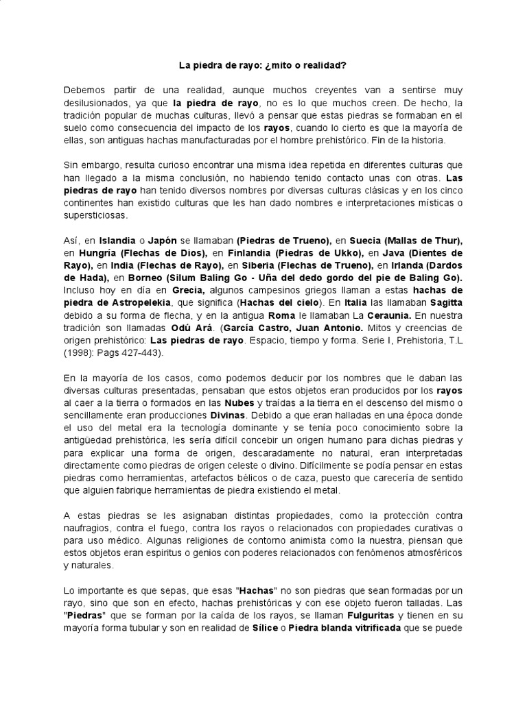 La Piedra de Rayo (Oduara) | PDF | Religión y creencia