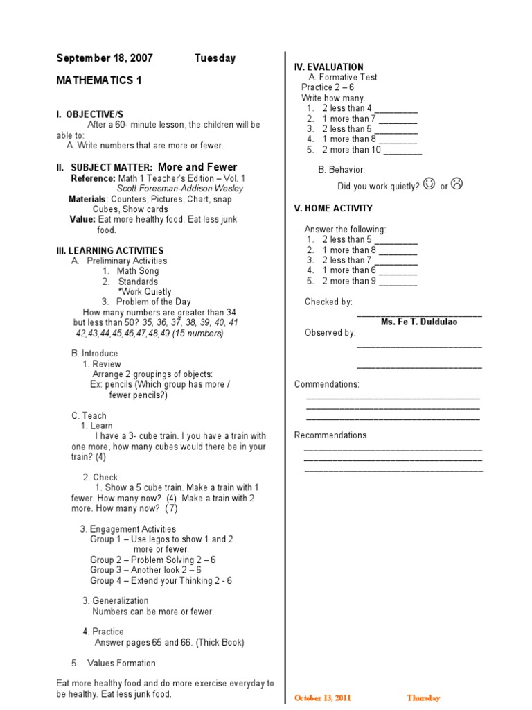 Leson Plan Odd Even | PDF | Lesson Plan | Teaching Mathematics