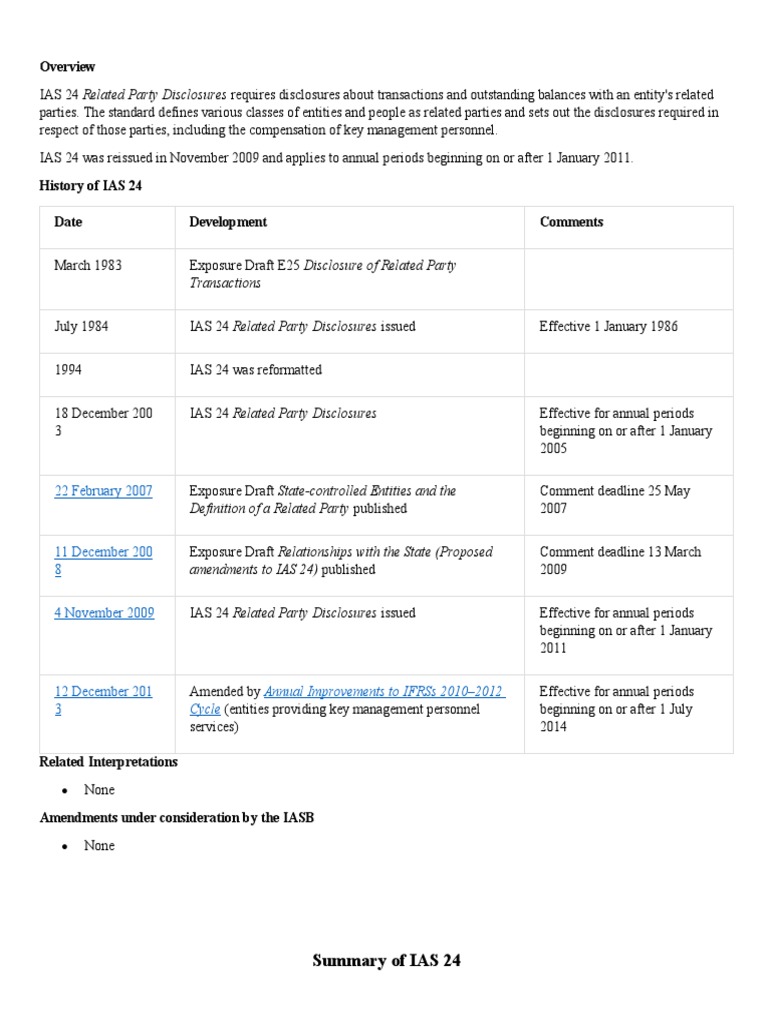 PAS 24 Related Parties | PDF | Subsidiary | International Financial ...
