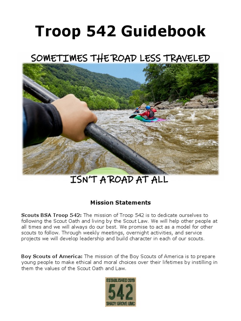 Troop 542 Guidebook - First Edition | PDF | Boy Scouts Of America ...