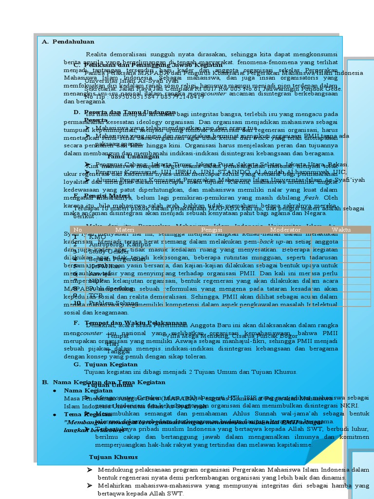 Proposal Mapaba | PDF