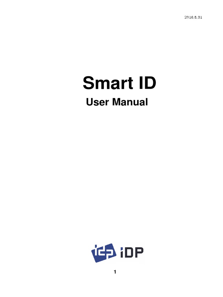 SmartID User Manual | PDF | Computing | Software