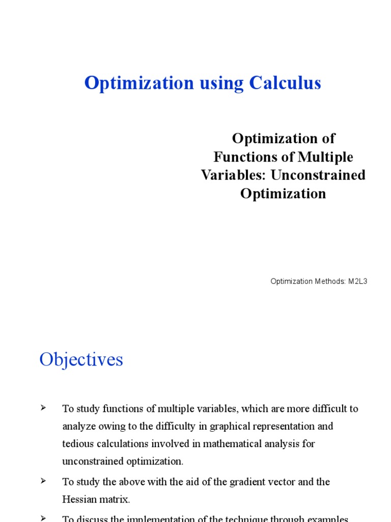 Unconstrained WS | PDF | Maxima And Minima | Mathematical Optimization