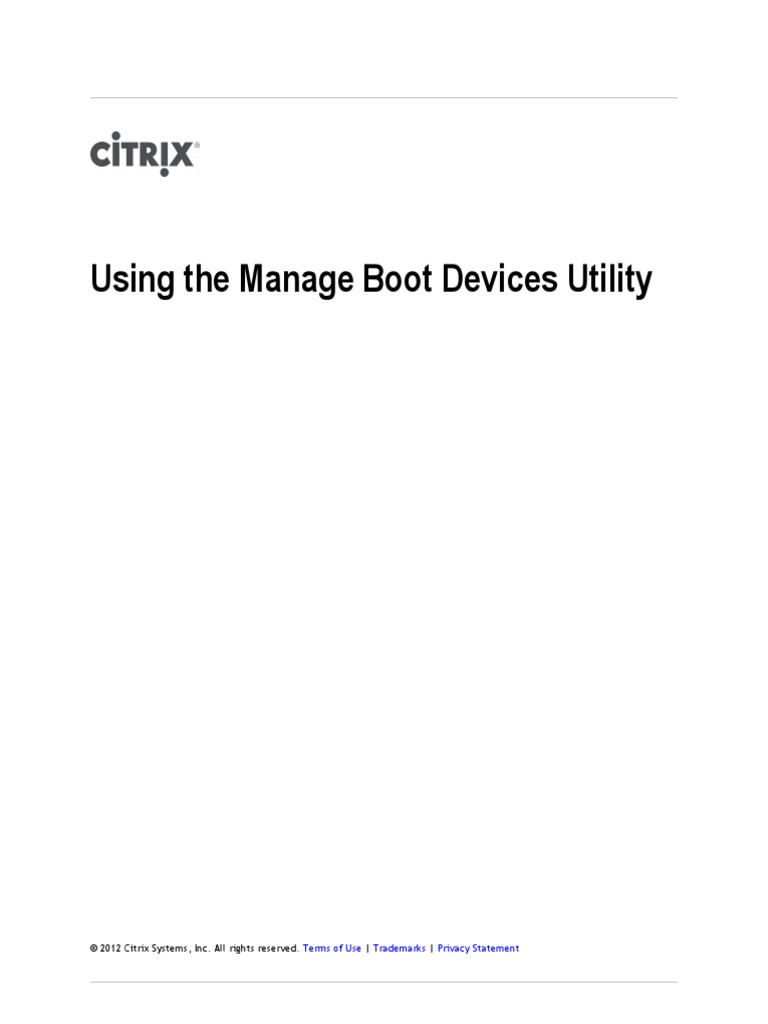 Es - Provisioning 56.pvs Boot Devices Utility | PDF | Booting | Domain ...