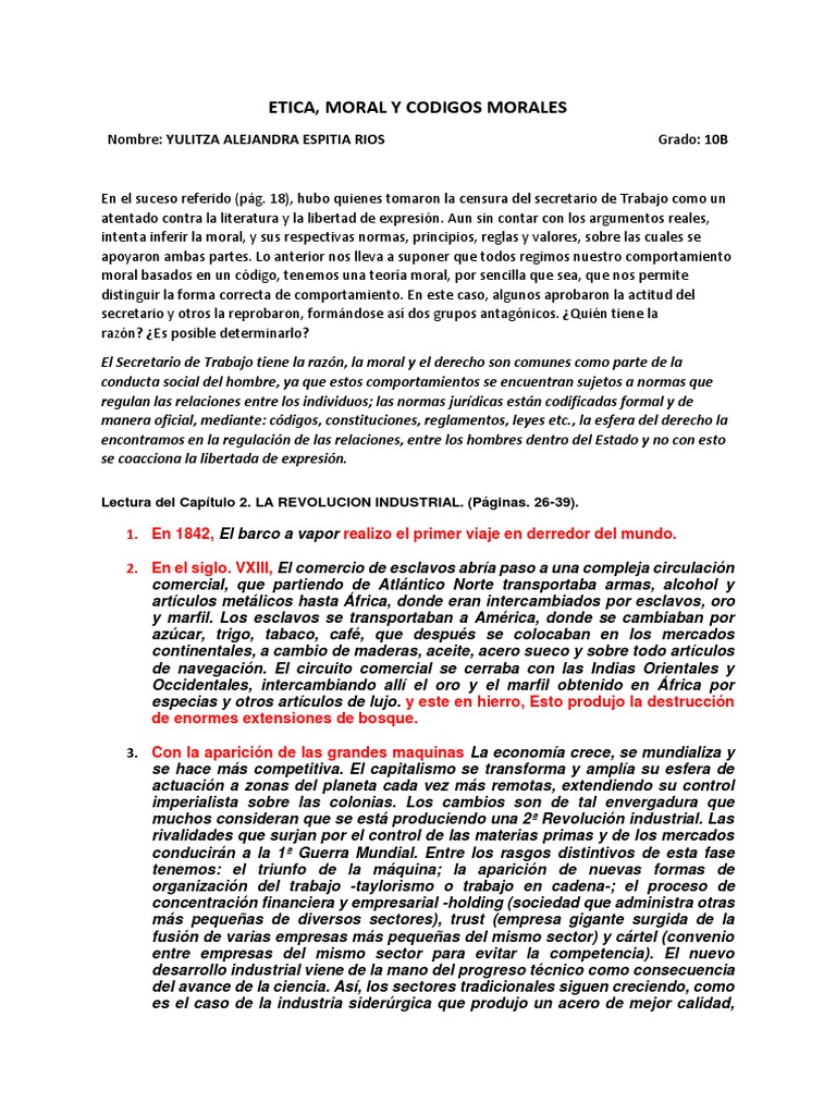 Etica Moral Y Codigos Morales | PDF | Moralidad | Industrias